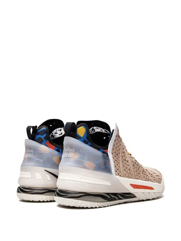 Nike Lebron 18 Animal Print Sneakers - Neutrals