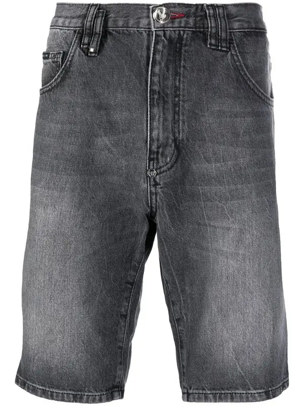 Philipp Plein Knee-length Denim Shorts
