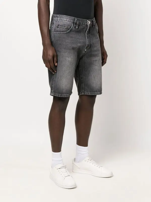 Philipp Plein Knee-length Denim Shorts