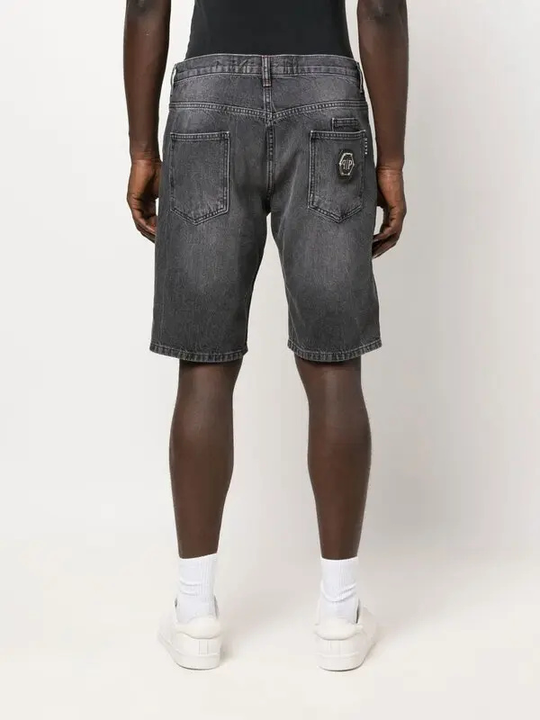 Philipp Plein Knee-length Denim Shorts