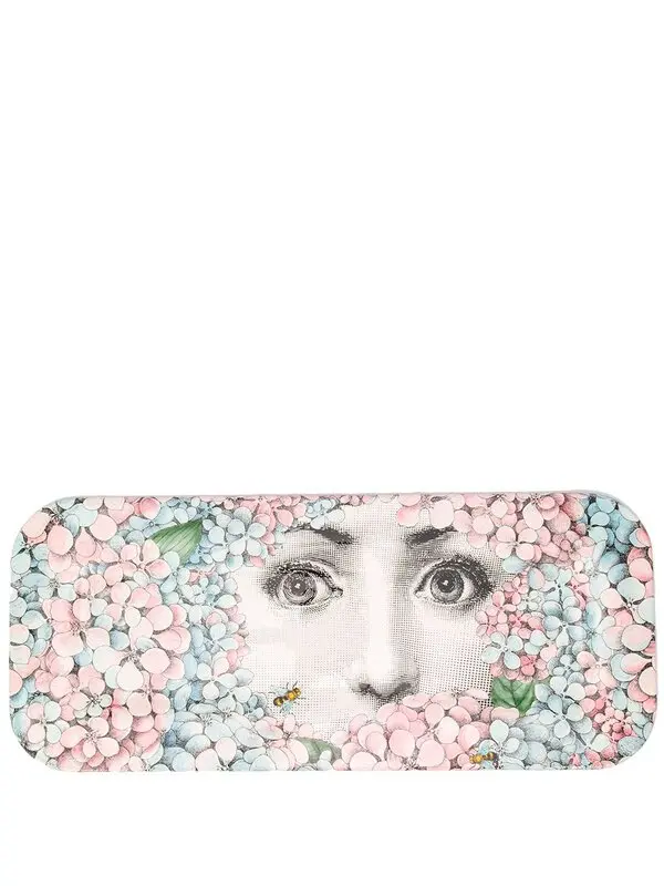 FORNASETTI Ortensia Decorative Tray - White