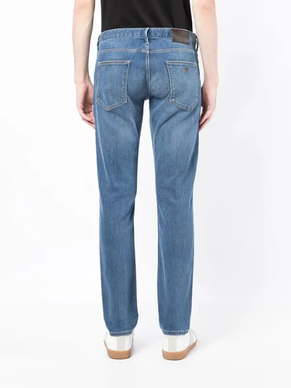 Emporio Armani Slim-cut Denim Jeans - Blue