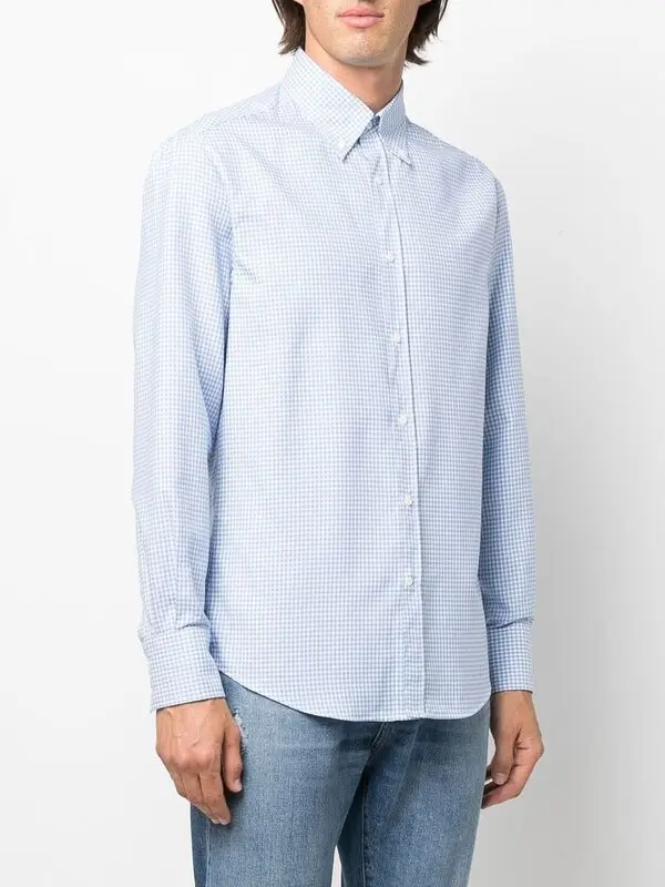 Brunello Cucinelli Check-print Button-down Shirt