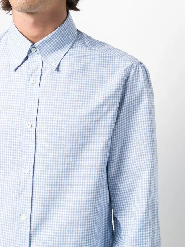 Brunello Cucinelli Check-print Button-down Shirt