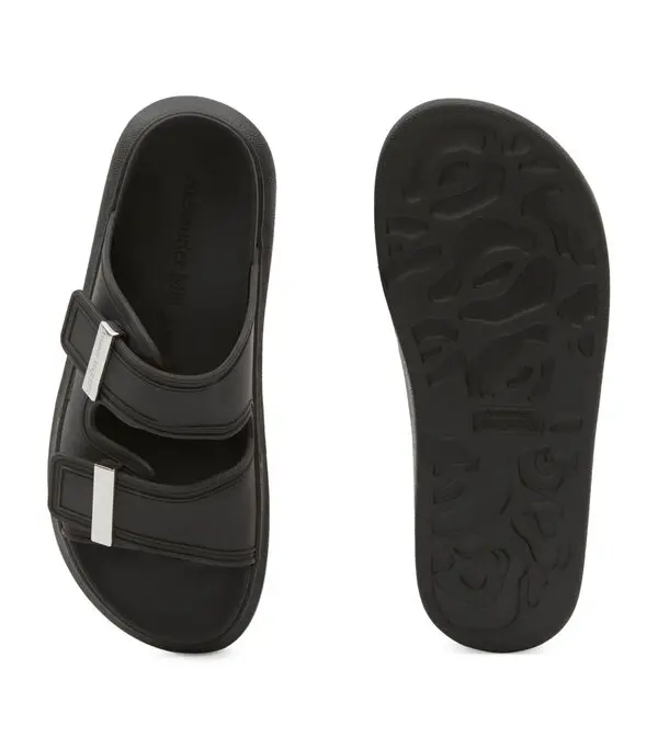 Alexander McQueen Logo Slides - Black