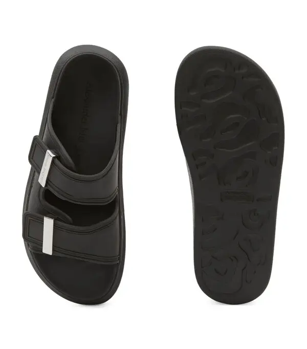 Alexander McQueen Logo Slides - Black