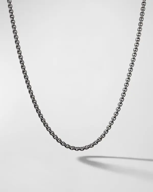 David Yurman 2.7mm Box Chain Necklace - Stainless Steel