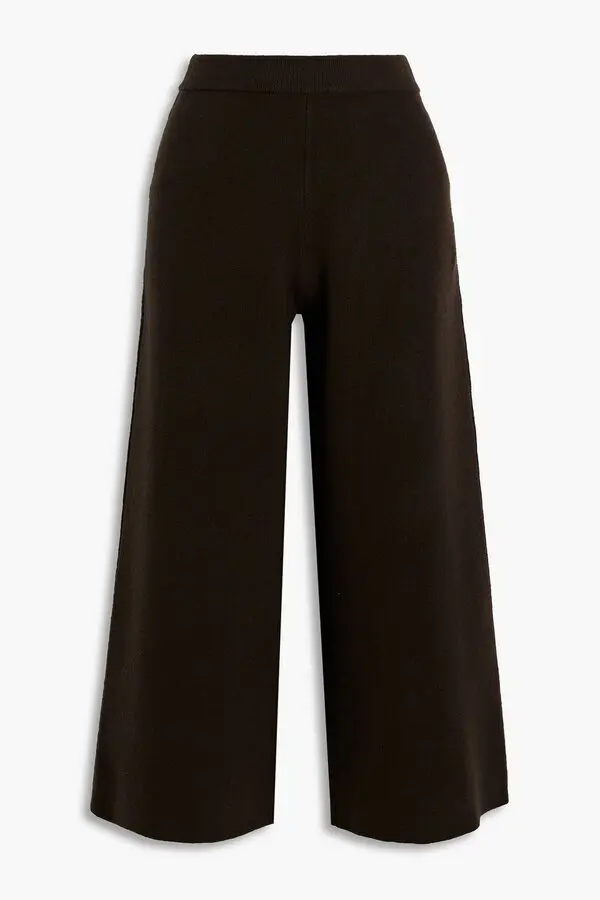 JOSEPH Mélange Wool Wide-leg Pants