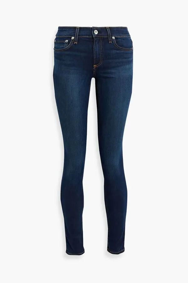 Rag & Bone Cate Midrise Skinny Jeans - Dark Denim