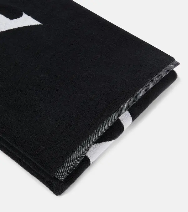 Alaïa Logo Jacquard Cotton Beach Towel