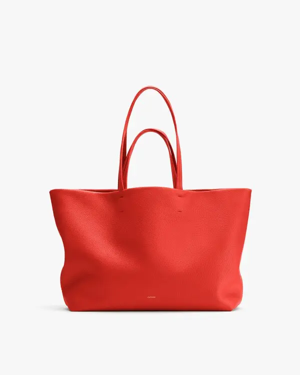 Cuyana Leather Tote Bag - Chili