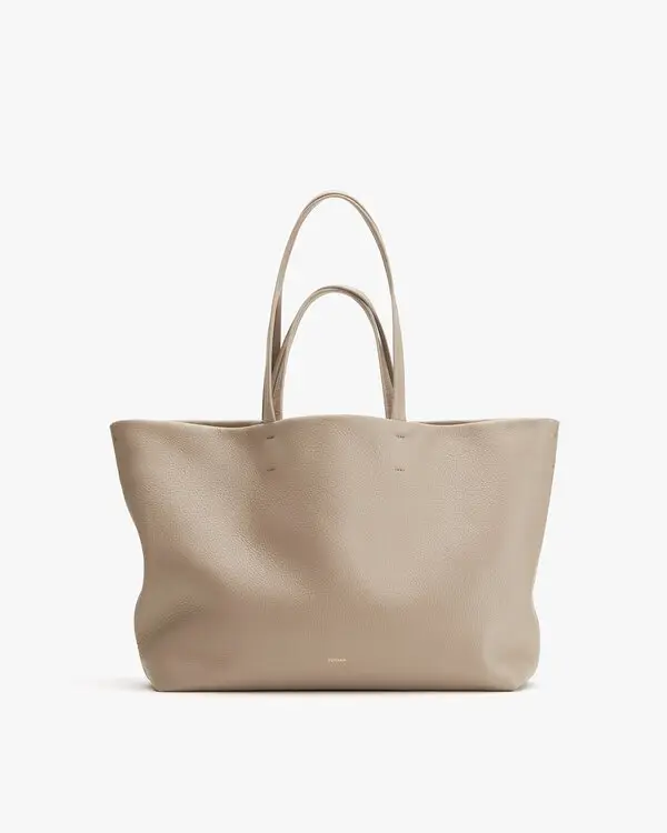 Cuyana Leather Tote Bag - Stone