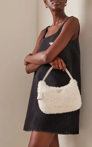 Prada Re-edition 2000 Wool-cashmere Mini Bag