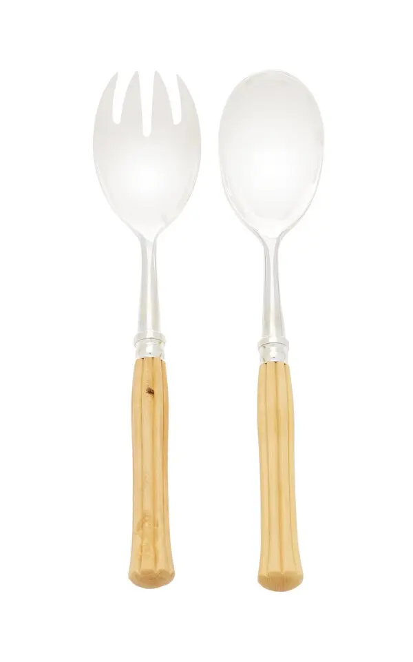 ALAIN SAINT-JOANIS Majestic Boxwood Silver-plated Salad Set - Metallic