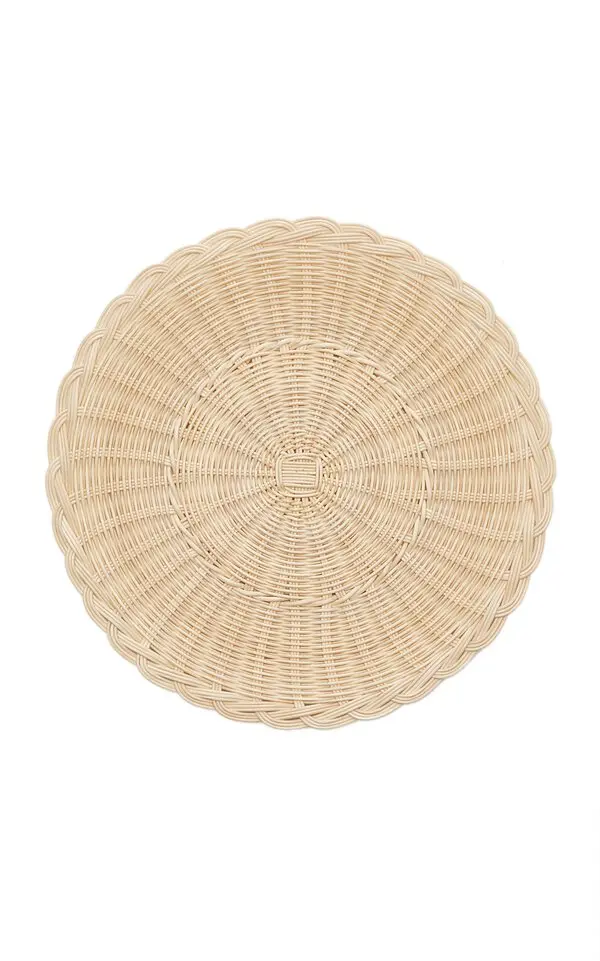 MODA DOMUS Wicker Charger Plate - Neutral