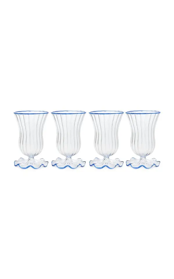 MODA DOMUS Set-of-four Wine Glasses - Blue