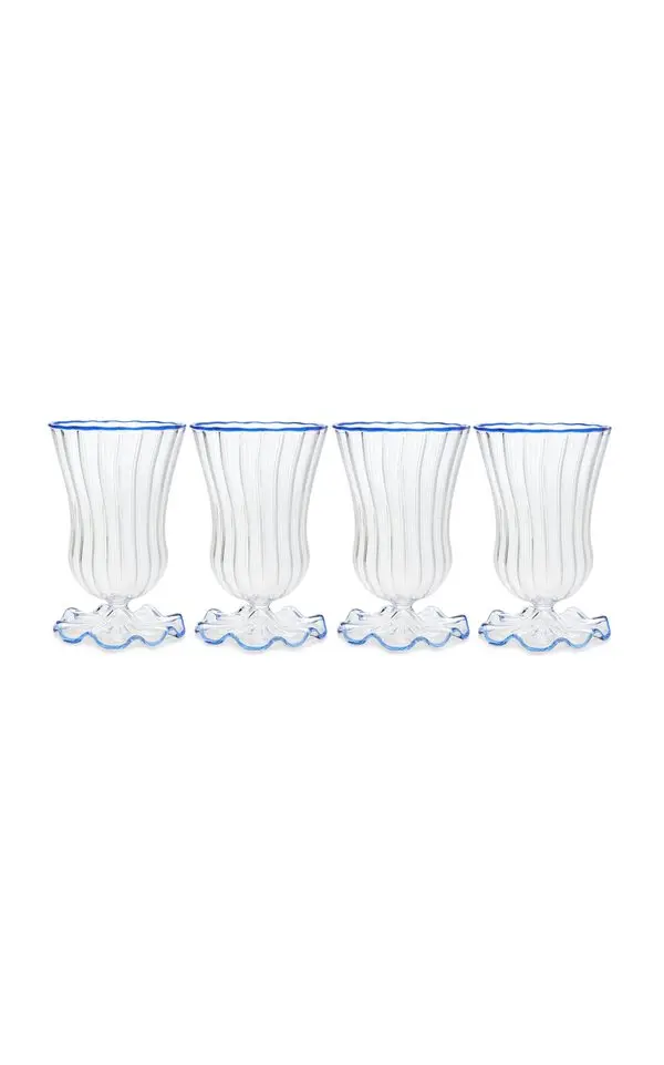 MODA DOMUS Set-of-four Water Glasses - Blue