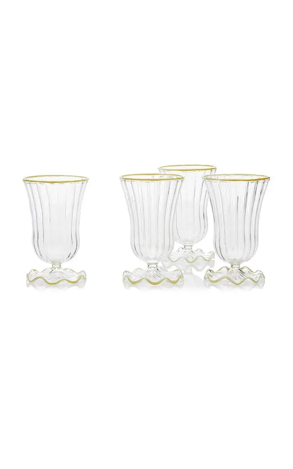 MODA DOMUS Set-of-four Water Glasses - Yellow