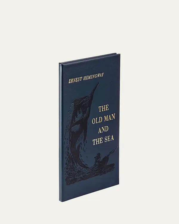 GRAPHIC IMAGE The Old And The Sea" Leather Bound Book Ernest Hemingway