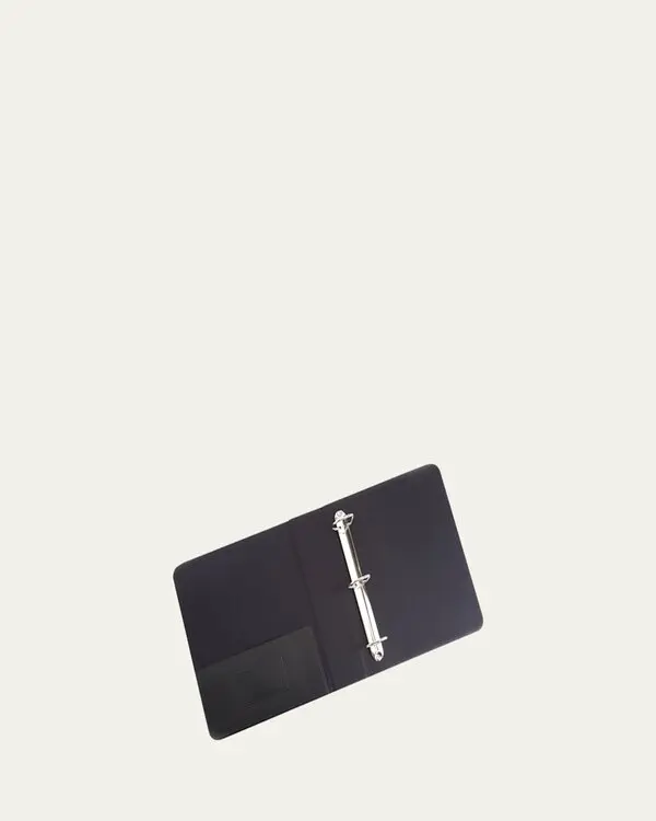 ROYCE NEW YORK Personalized Leather 2" Ring Binder