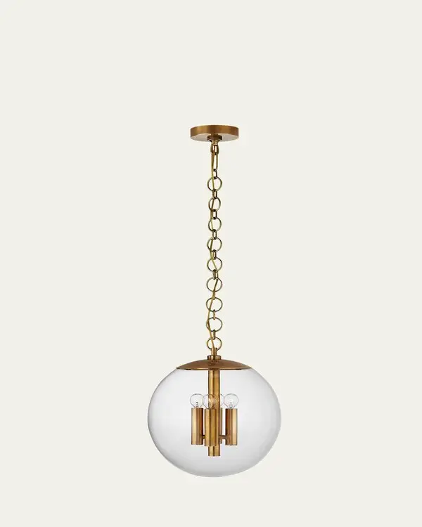 VISUAL COMFORT & CO. Turenne Medium Globe Pendant Aerin - Polished Nickel