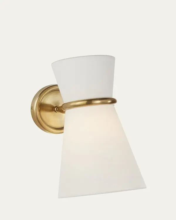 VISUAL COMFORT & CO. Clarkson Small Single Pivoting Sconce Aerin - Polished Nickel
