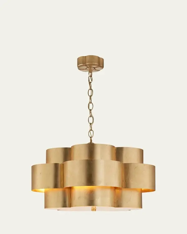 VISUAL COMFORT & CO. Arabelle Hanging Shade Aerin - Burn Slv Leaf