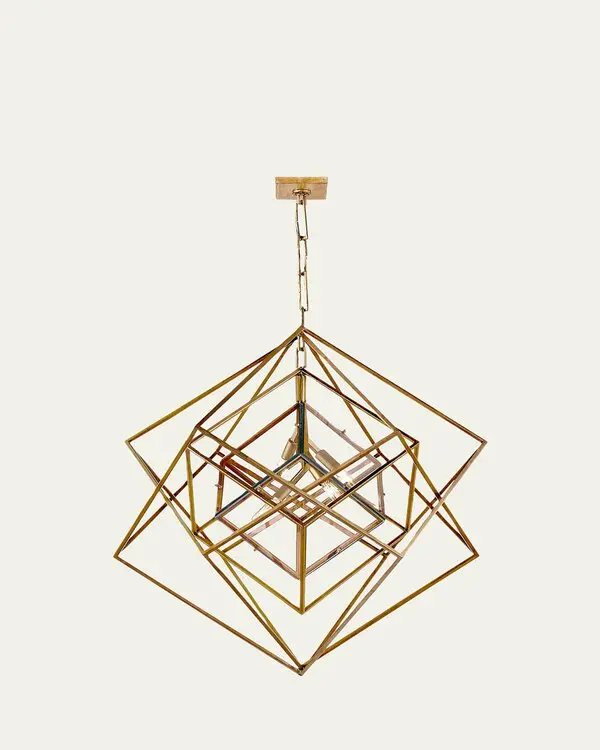VISUAL COMFORT & CO. Cubist Medium Chandelier Kelly Wearstler - Gold
