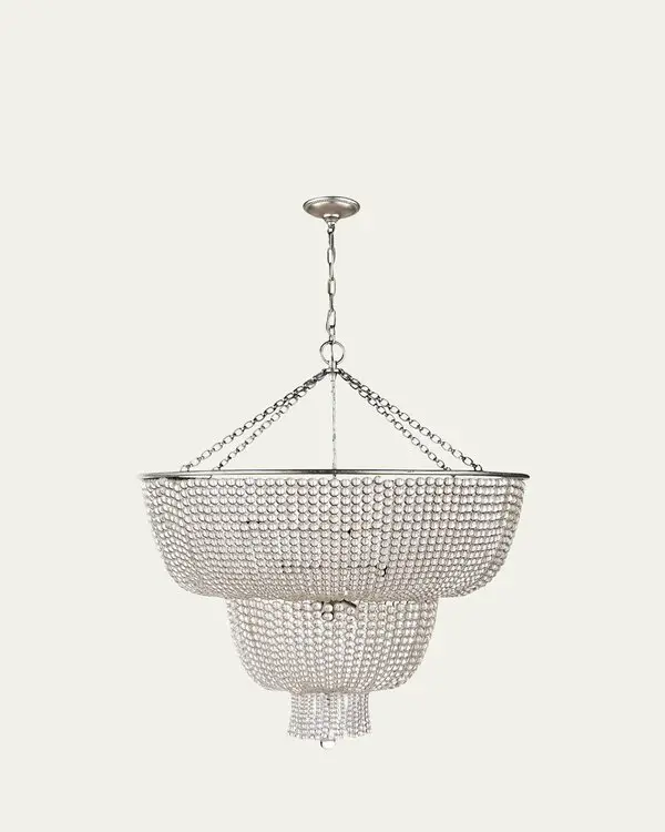 VISUAL COMFORT & CO. Jacqueline Two Tier Chandelier Aerin - Silver
