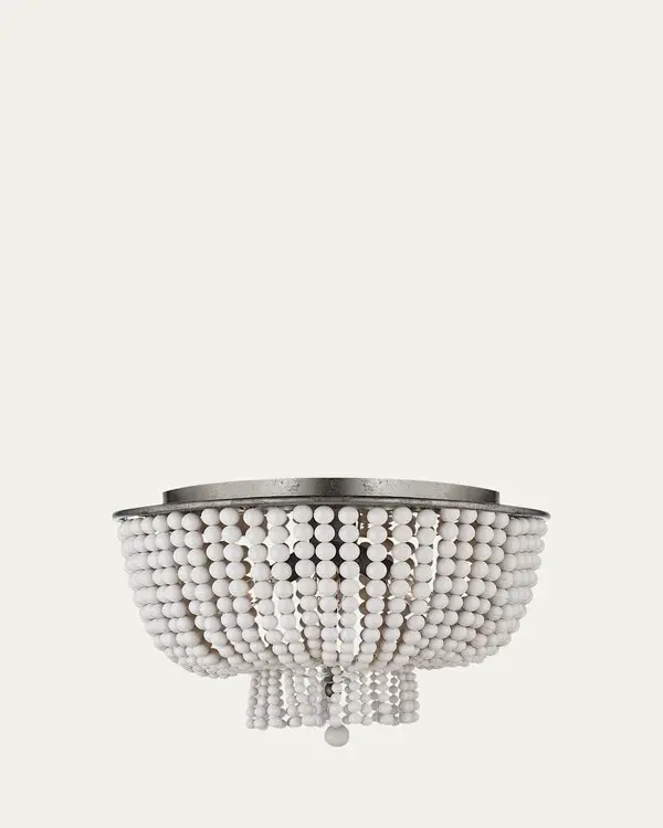 VISUAL COMFORT & CO. Jacqueline Flush Mount Aerin - White And Silver