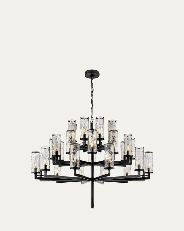 VISUAL COMFORT & CO. Liaison Triple Tier Chandelier Kelly Wearstler - Bronze