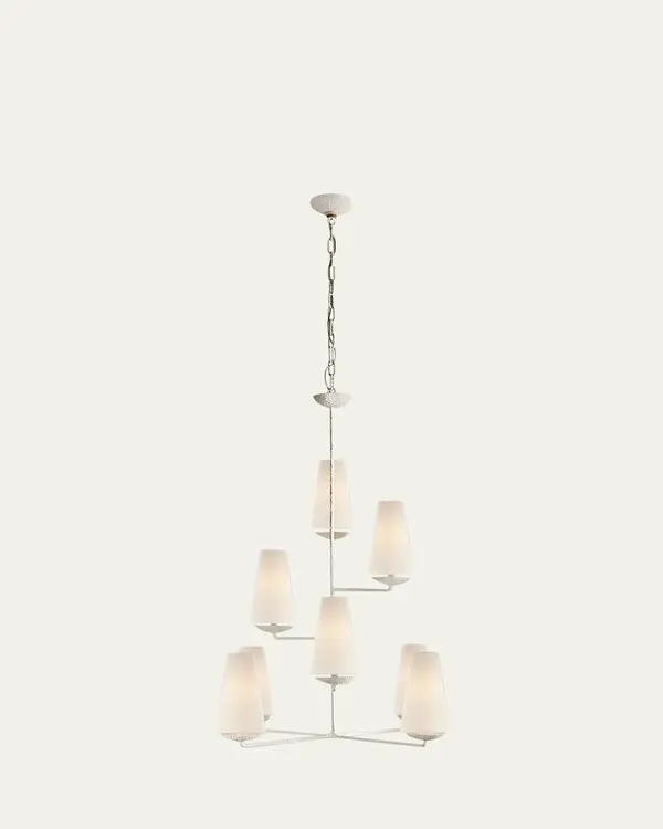 VISUAL COMFORT & CO. Fontaine Vertical Chandelier Aerin - White
