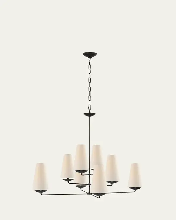 VISUAL COMFORT & CO. Fontaine Large Offset Chandelier Aerin - Black