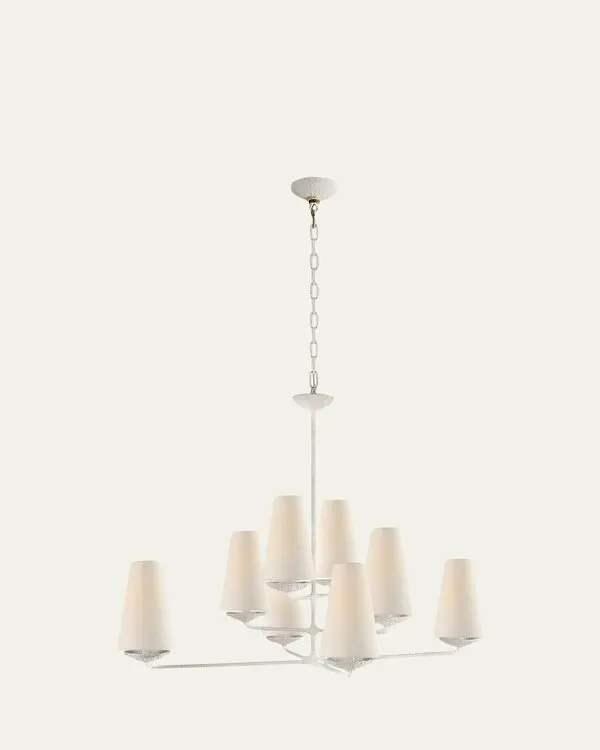 VISUAL COMFORT & CO. Fontaine Large Offset Chandelier Aerin - White