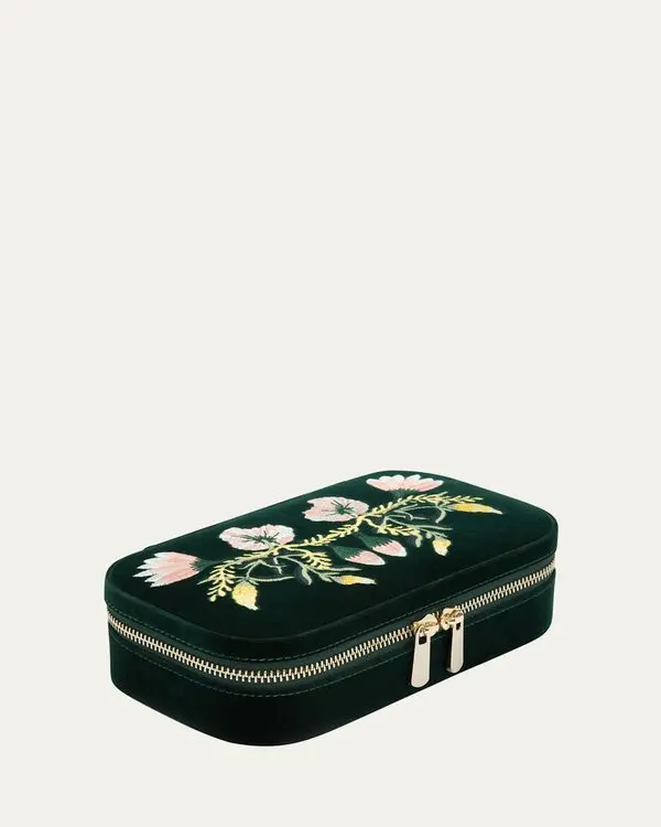 Wolf Zoe Travel Zip Case - Forest Green