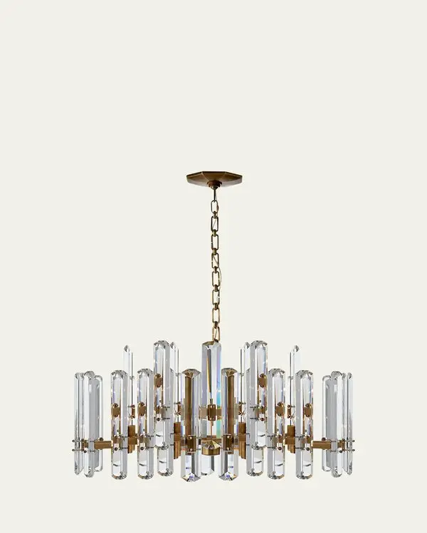 VISUAL COMFORT & CO. Bonnington Large Chandelier Aerin - Antique Brass