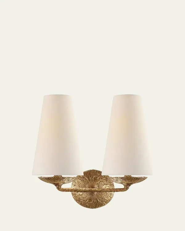 VISUAL COMFORT & CO. Fontaine Double Sconce Aerin - Aged Iron