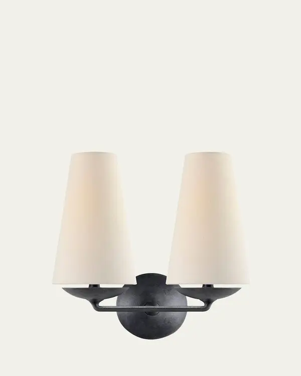 VISUAL COMFORT & CO. Fontaine Double Sconce Aerin - Black