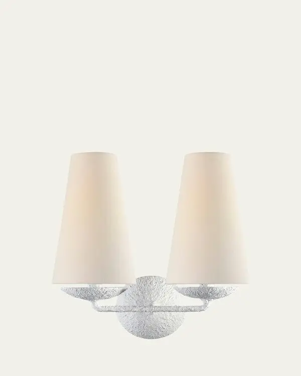 VISUAL COMFORT & CO. Fontaine Double Sconce Aerin - White