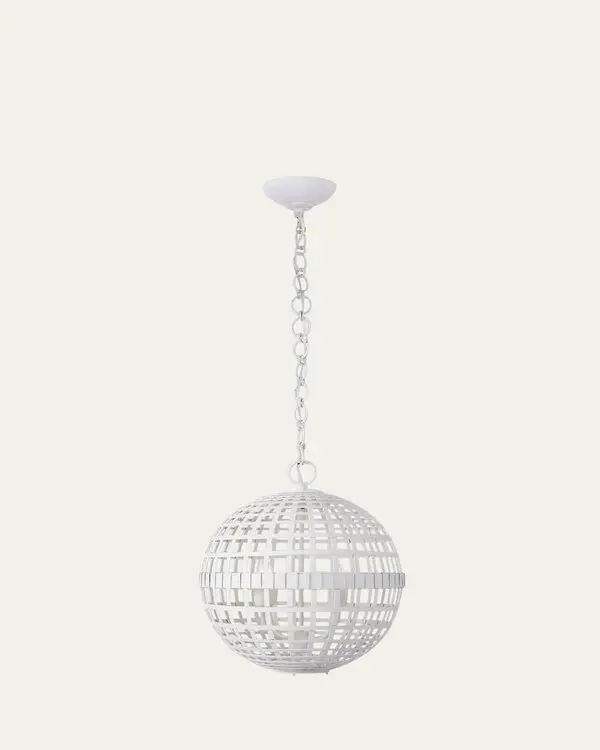 VISUAL COMFORT & CO. Mill Small Globe Lantern Aerin - White