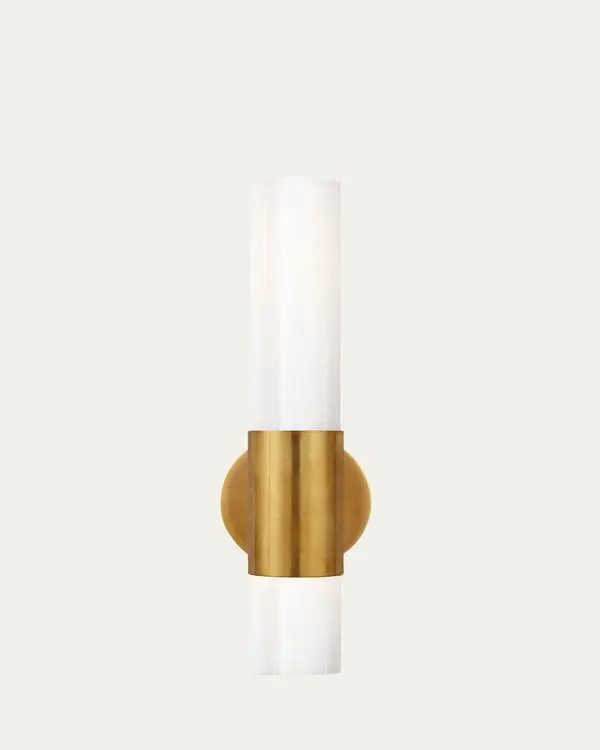 VISUAL COMFORT & CO. Penz Medium Cylindrical Sconce Aerin - Polished Nickel