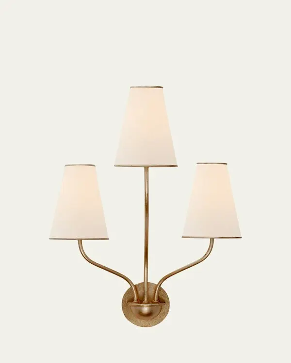 VISUAL COMFORT & CO. Montreuil Small Wall Sconce Aerin - Burn Slv Leaf