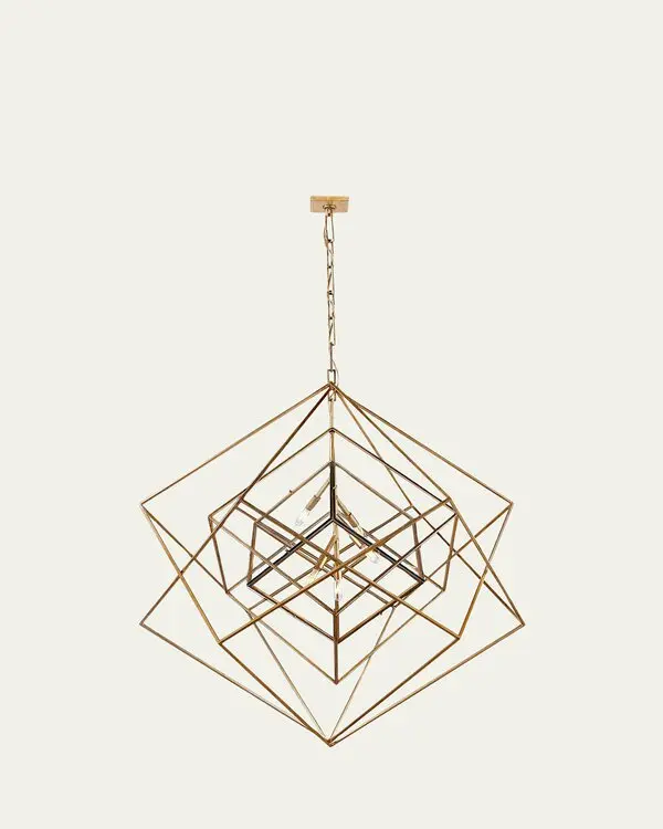 VISUAL COMFORT & CO. Cubist Large Chandelier Kelly Wearstler - Gold