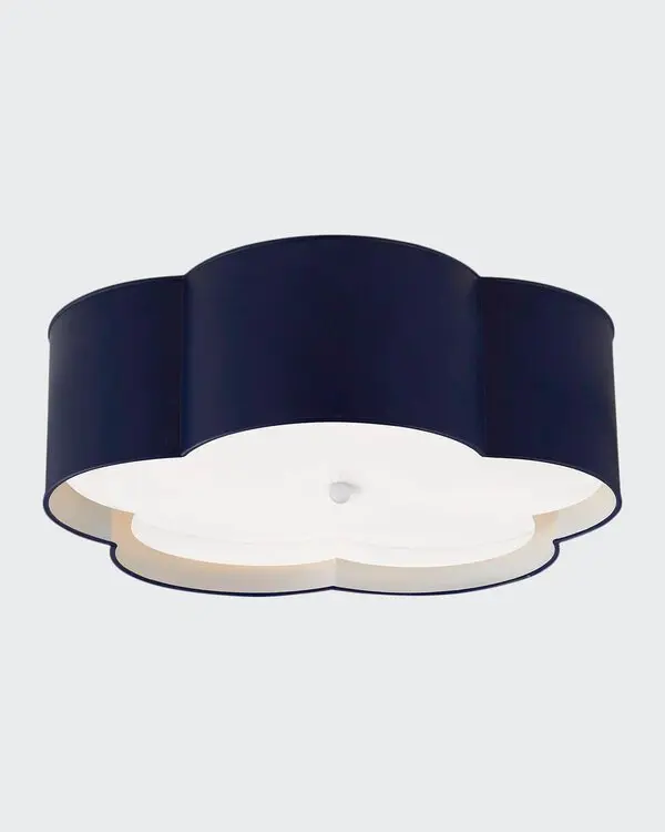 VISUAL COMFORT & CO. Bryce Large Flower Flush Mount - Blue