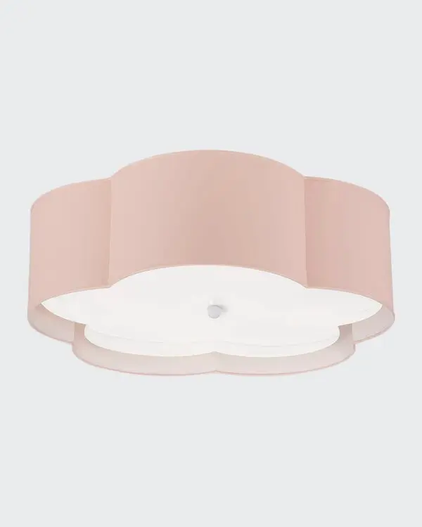 VISUAL COMFORT & CO. Bryce Large Flower Flush Mount - Pink