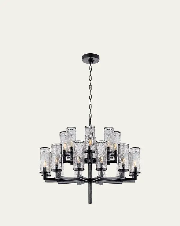 VISUAL COMFORT & CO. Liaison Double Tier Chandelier Kelly Wearstler - Bronze