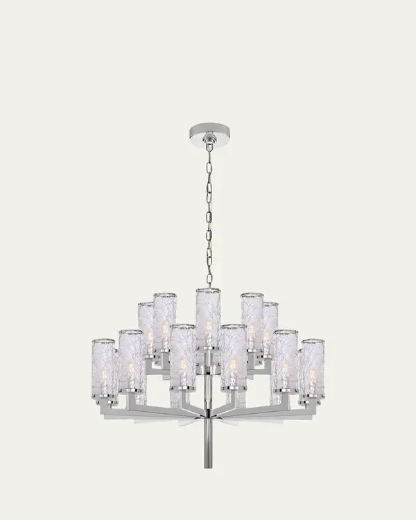 VISUAL COMFORT & CO. Liaison Double Tier Chandelier Kelly Wearstler - Polished Nickel