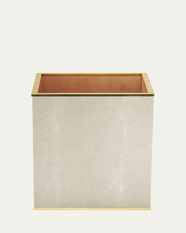 Aerin Classic Faux Shagreen Wastebasket