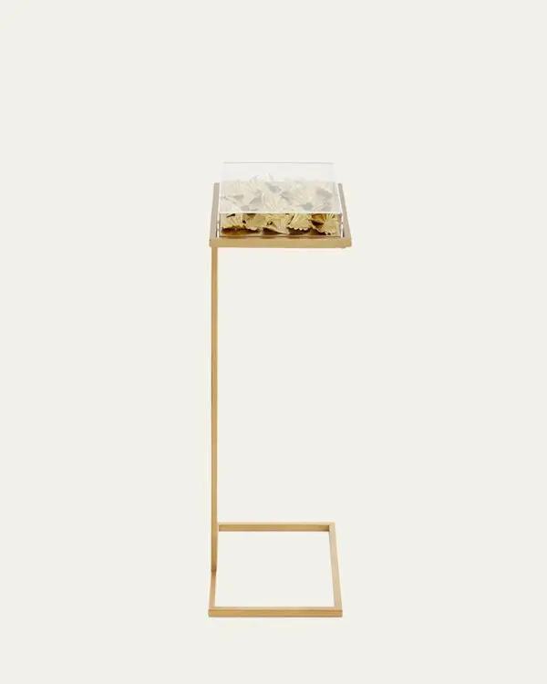 TOMMY MITCHELL Gilded Gingko Cocktail Table