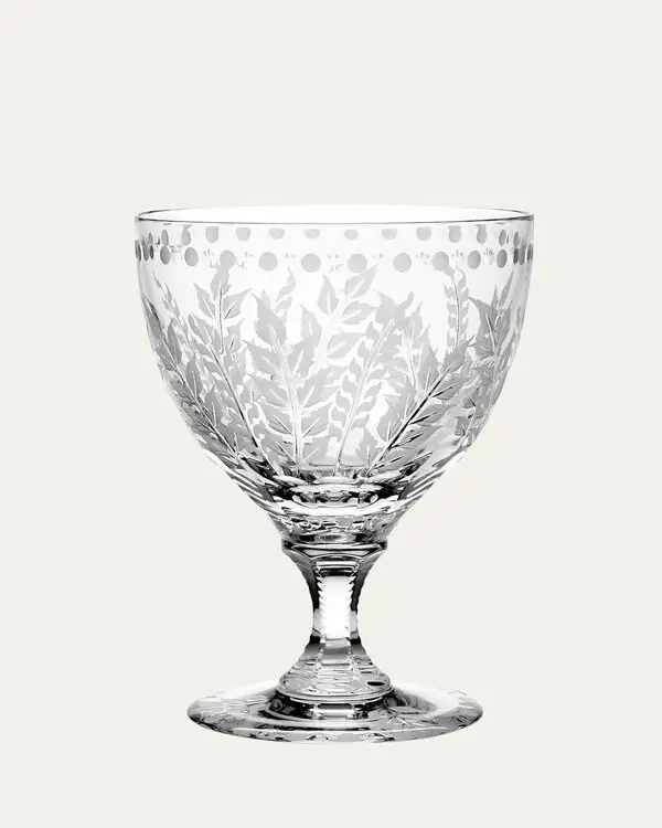 WILLIAM YEOWARD CRYSTAL Fern Wine Glass, Small - Clear